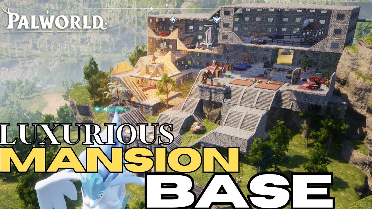 My Open-Concept Palworld MANSION Base tour! (w/ Frostallion Legendary ...