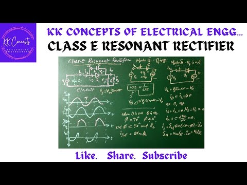 CLASS-E RESONANT RECTIFIER |POWER ELECTRONICS |EEE| - YouTube
