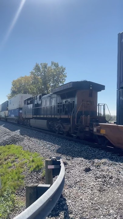 DPU on CSX I115 Intermodal Double Stack Train from Creston, Ohio 9/21/2024 #csx #train #railroad ...