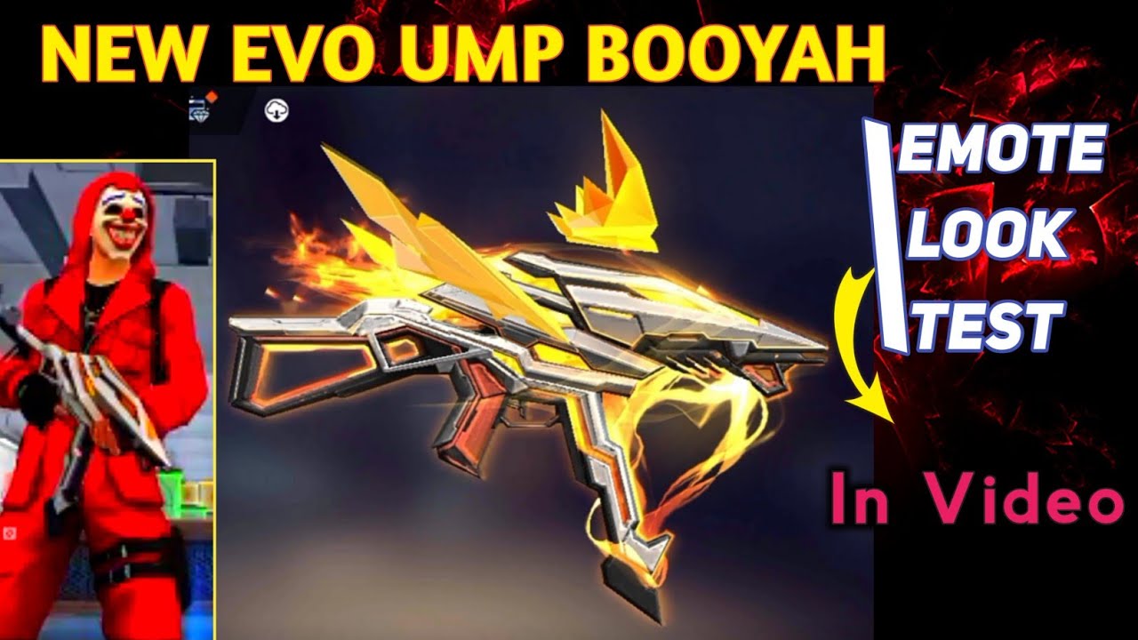 New Evo UMP gun skin , Emote , Test , Look || UMP Evo gun in free fire ...