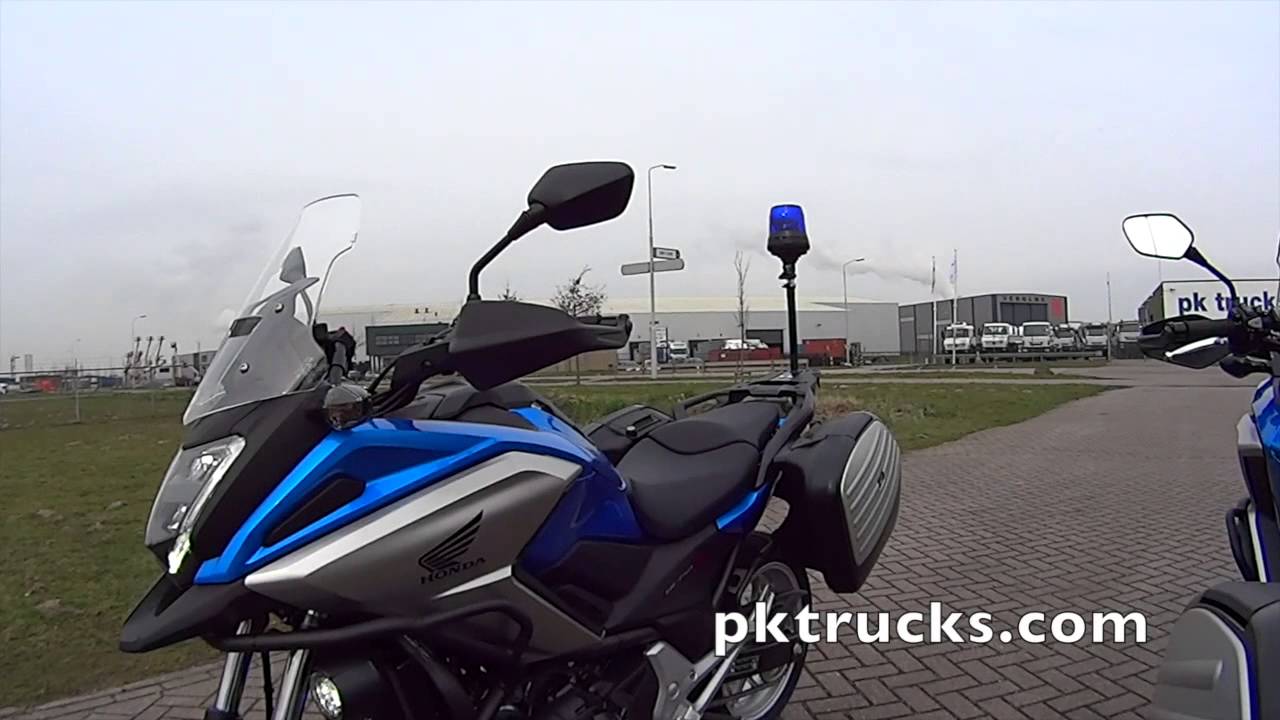 Honda NC750X Customised police motor - NEW - YouTube