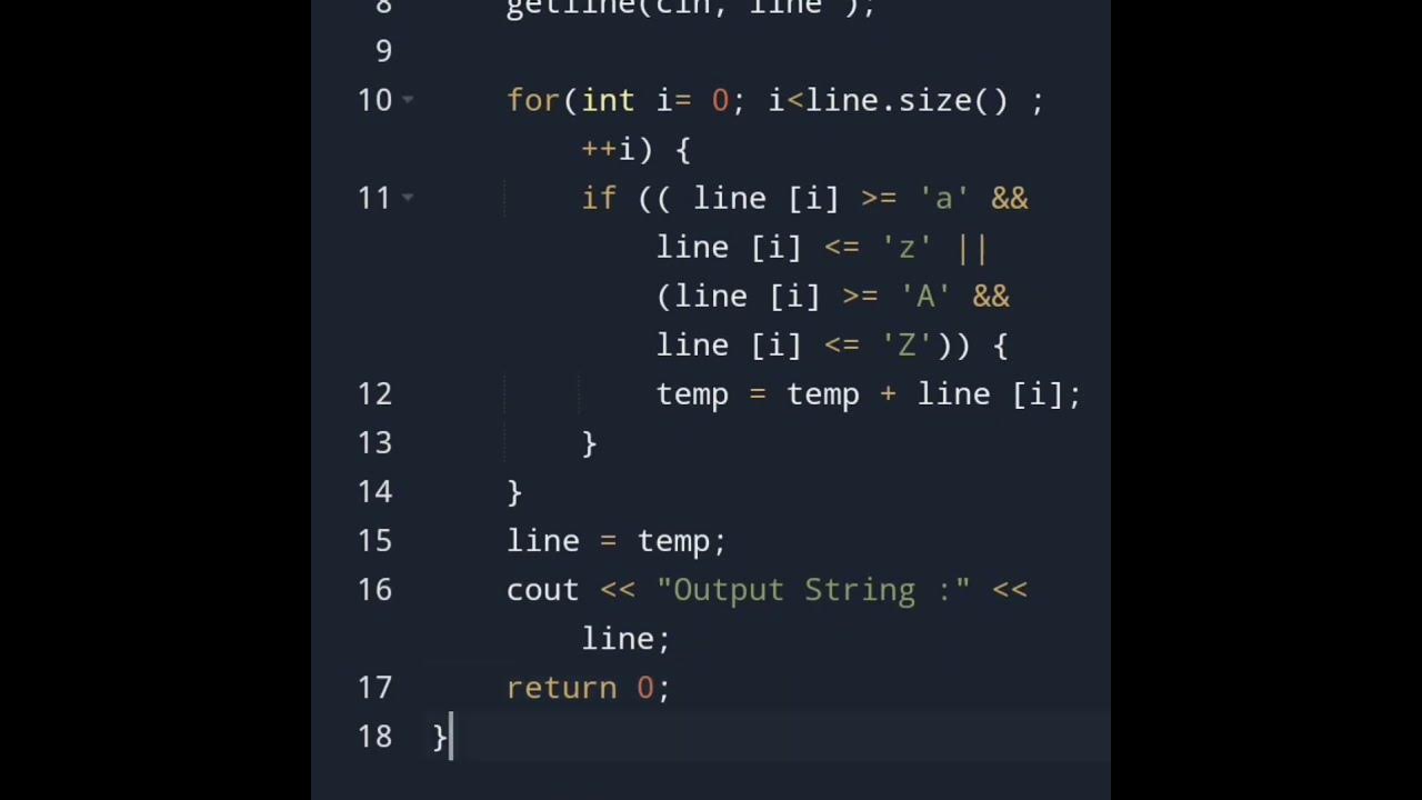C Program To Remove All Characters In A String Except Alphabets ⚡ Education Coding Shorts 6135