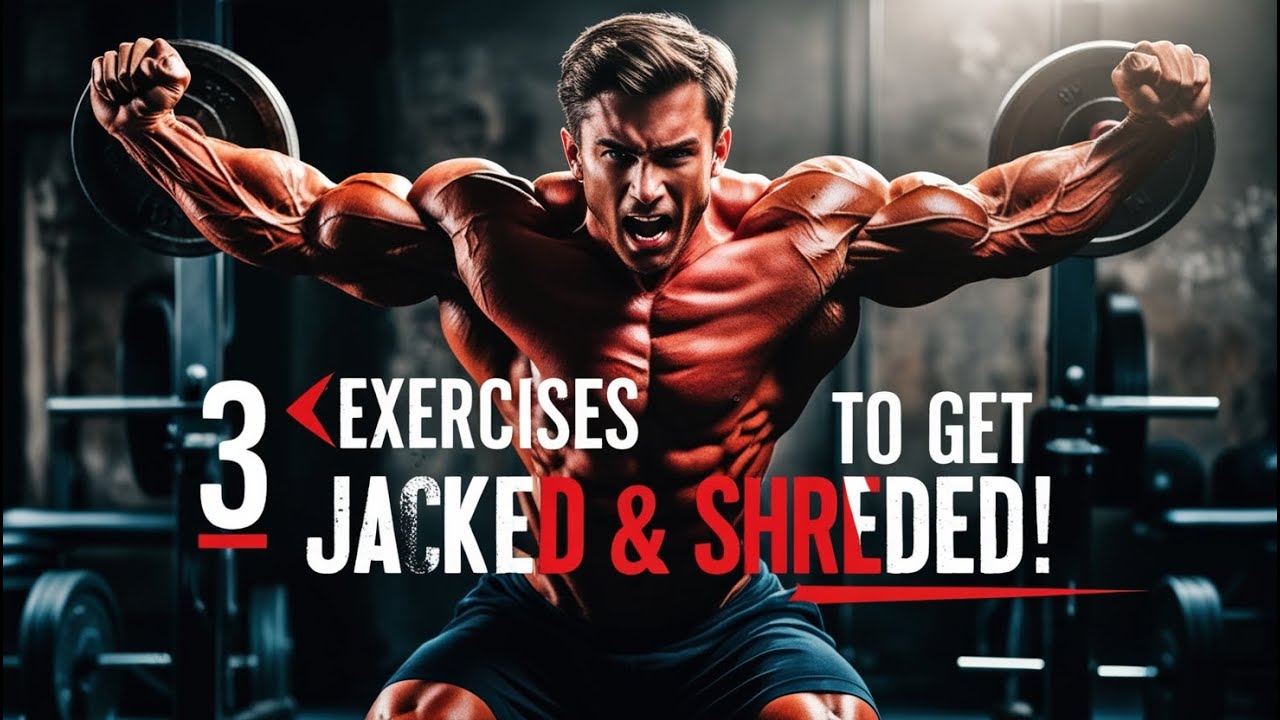 The 3 Exercises to Get JACKED and SHREDDED #GetJacked #Shredded # ...
