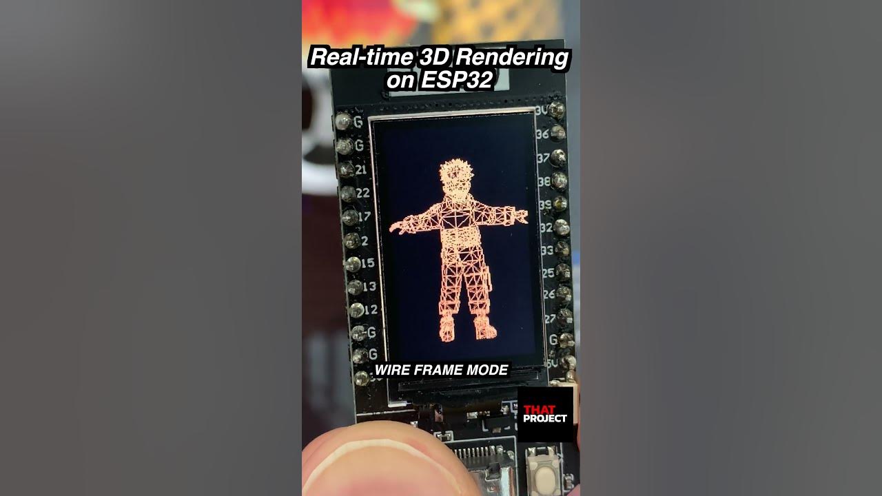 Real-time 3D Rendering on ESP32 #3drendering #esp32 #teensy #TGX #3D #espressif #Naruto - YouTube