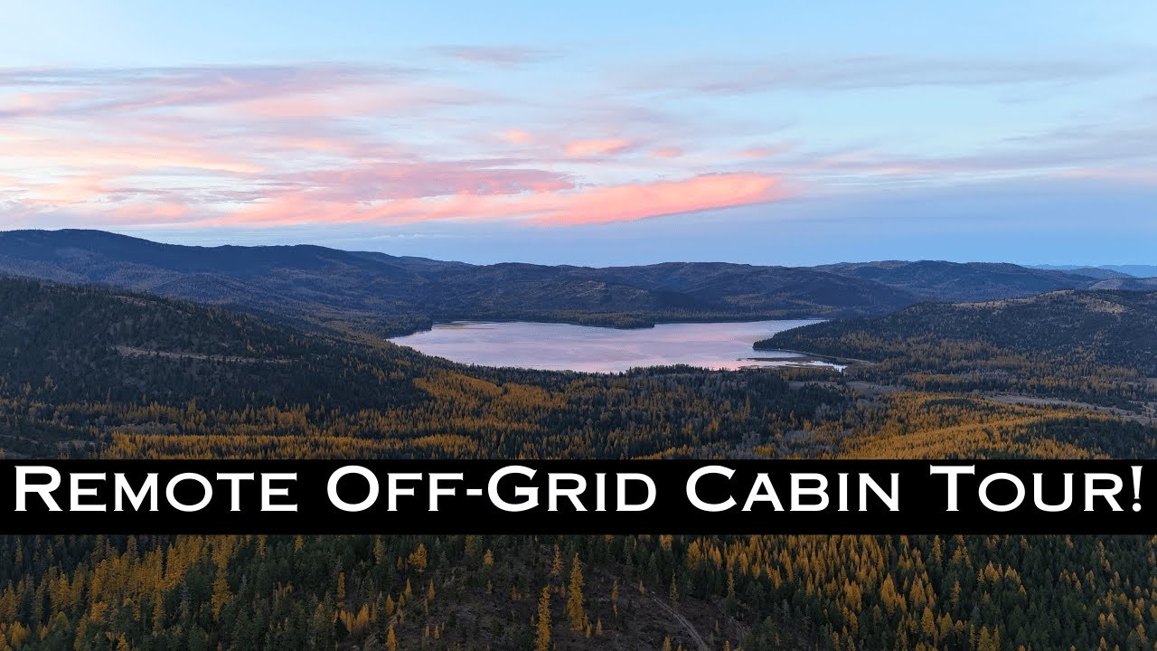 Mountain Top Off-Grid rustic Log Cabin Tour - YouTube