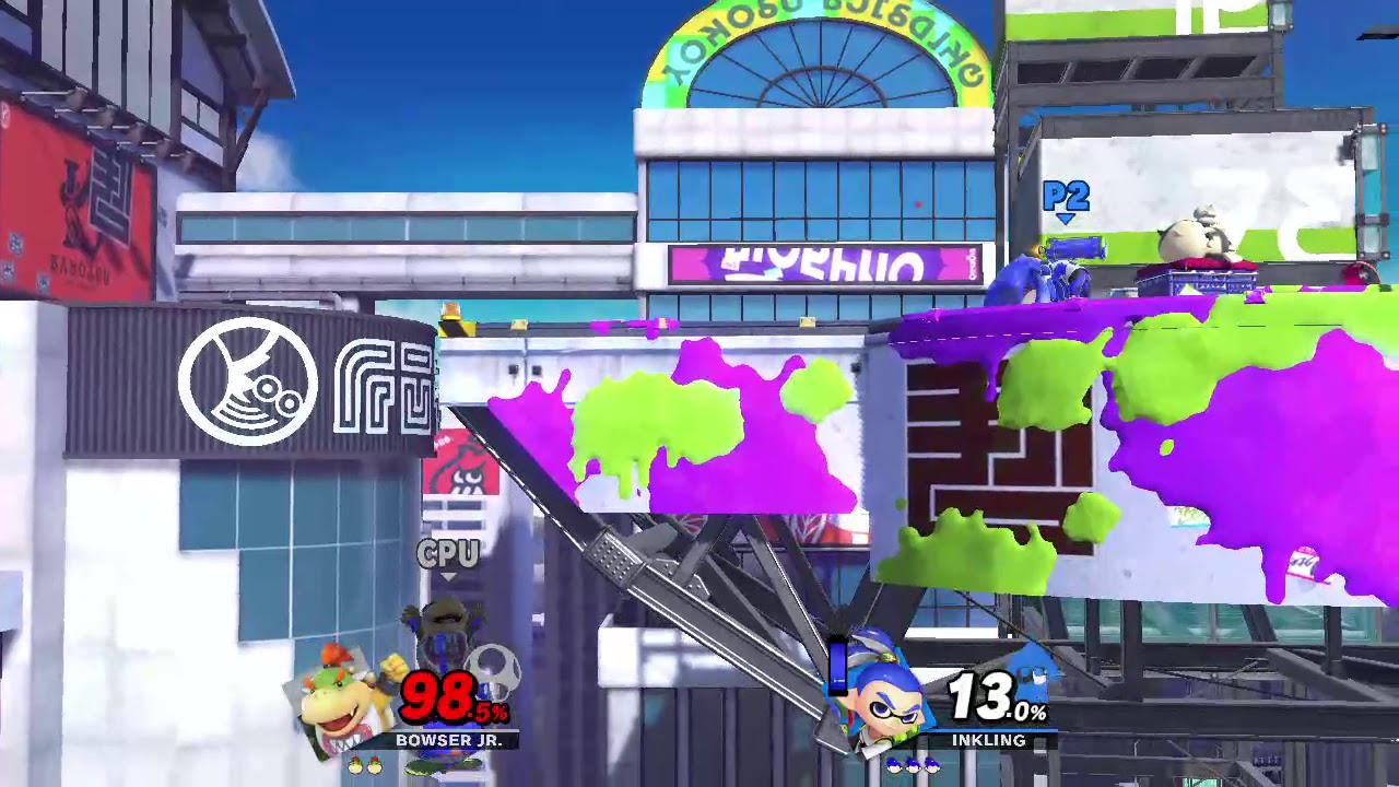 Super Smash Bros. Ultimate (Bowser Jr. Vs. Inkling Boy) - YouTube