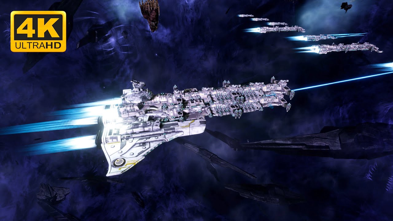 Tau Merchant Fleet vs Imperial Navy - Skalgrim Mod - 4K Quality ...