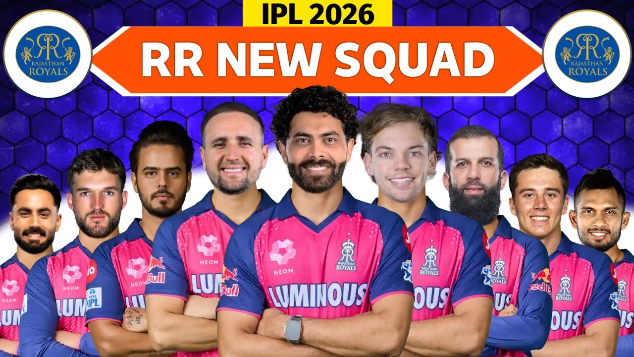 IPL 2026 - Rajasthan Royals Team New Squad | RR Full Squad 2026 | RR ...