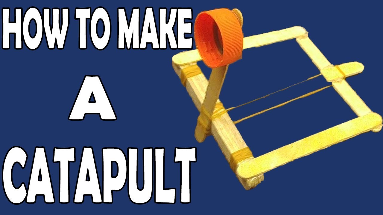 HOW TO MAKE AN EASY CATAPULT★★DIY - YouTube