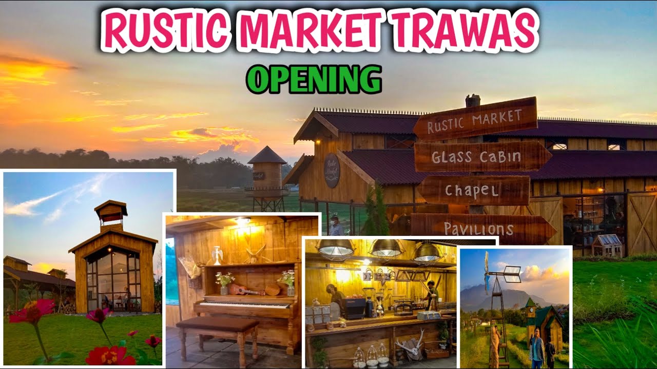 RUSTIC MARKET TRAWAS //TRIAL OPENING - YouTube