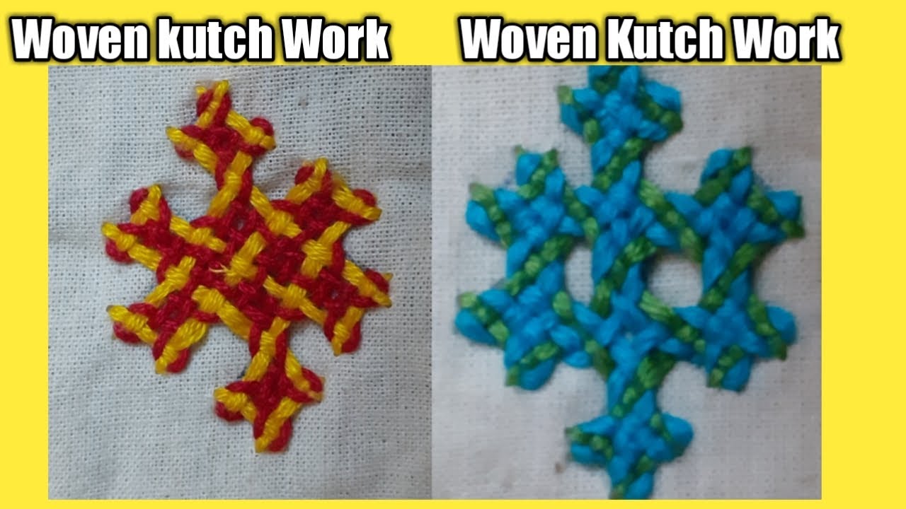 Hand Embroidery Stitch,Woven Kutch Work Motif|Woven Kutch Work Stitching|gujrati,sindi# ...