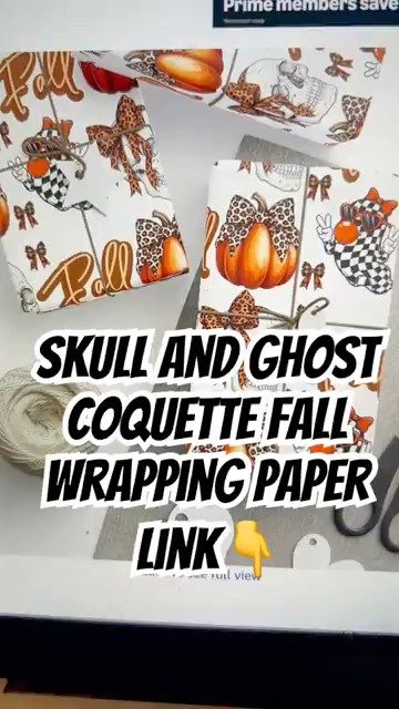 Skull and Ghost Coquette Fall Wrapping Paper Link 👇🫣🫵😎🏆 - YouTube