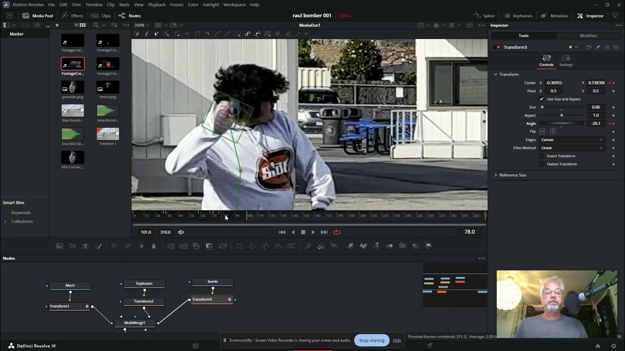 Using The Multimerge Tool In Davinci Resolve To Add Multiple Assets To A Tracking Node - YouTube