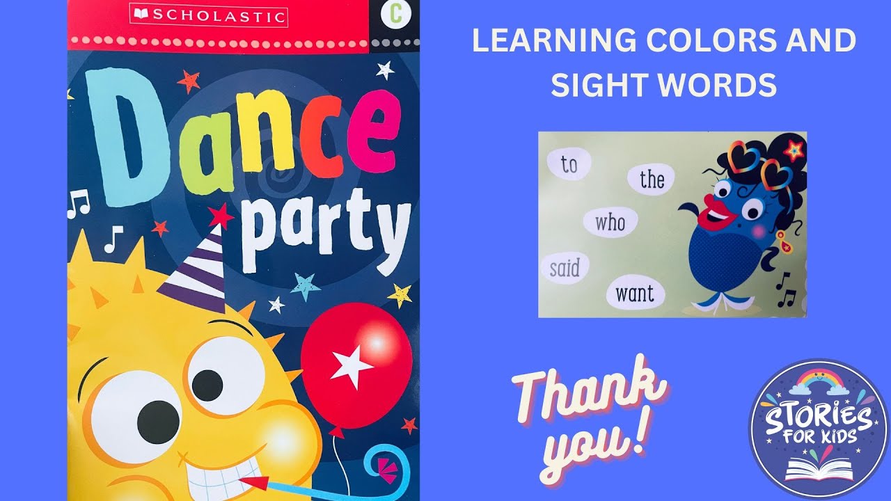 DANCE PARTY | LEARNING COLORS AND SIGHT WORDS - YouTube