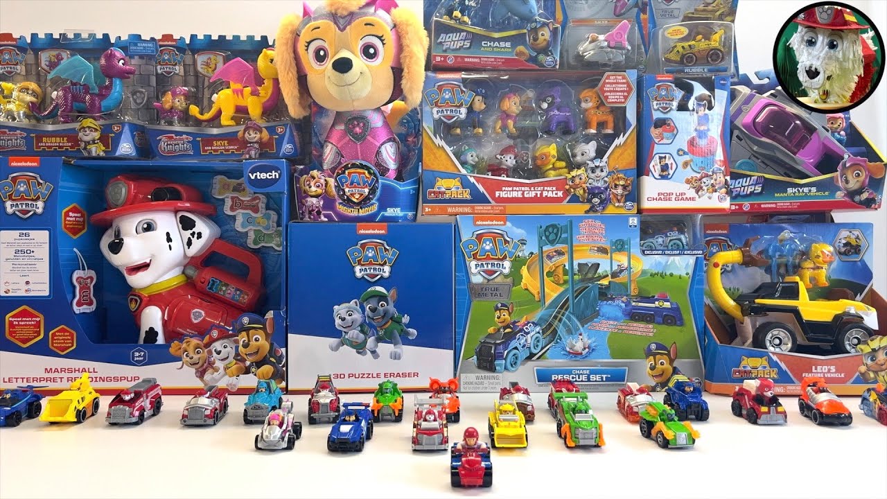 Paw Patrol Unboxing Collection Review | Chase rescue set | Pop up chase ...