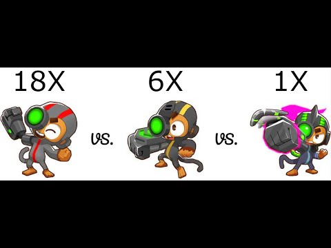 BTD6 18X Bionic Boomer VS. 6X Turbo Charge VS. 1X Perma Charge - YouTube
