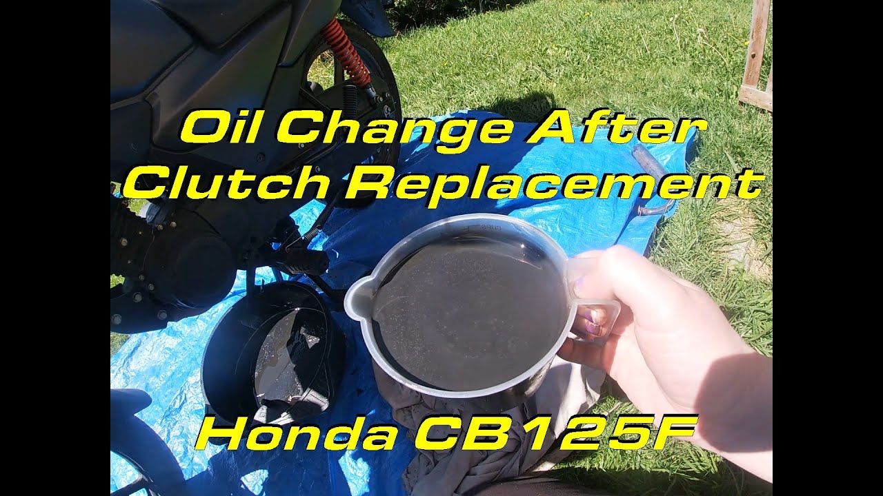 Oil Change After Clutch Replacement | 2023 Honda CB125F - YouTube