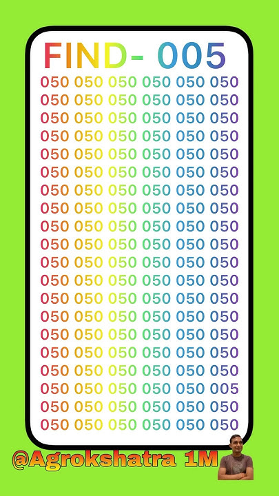 Optical Illusion Only Sharpest Eyes Can Spot 005in 6 Secs Ytshorts