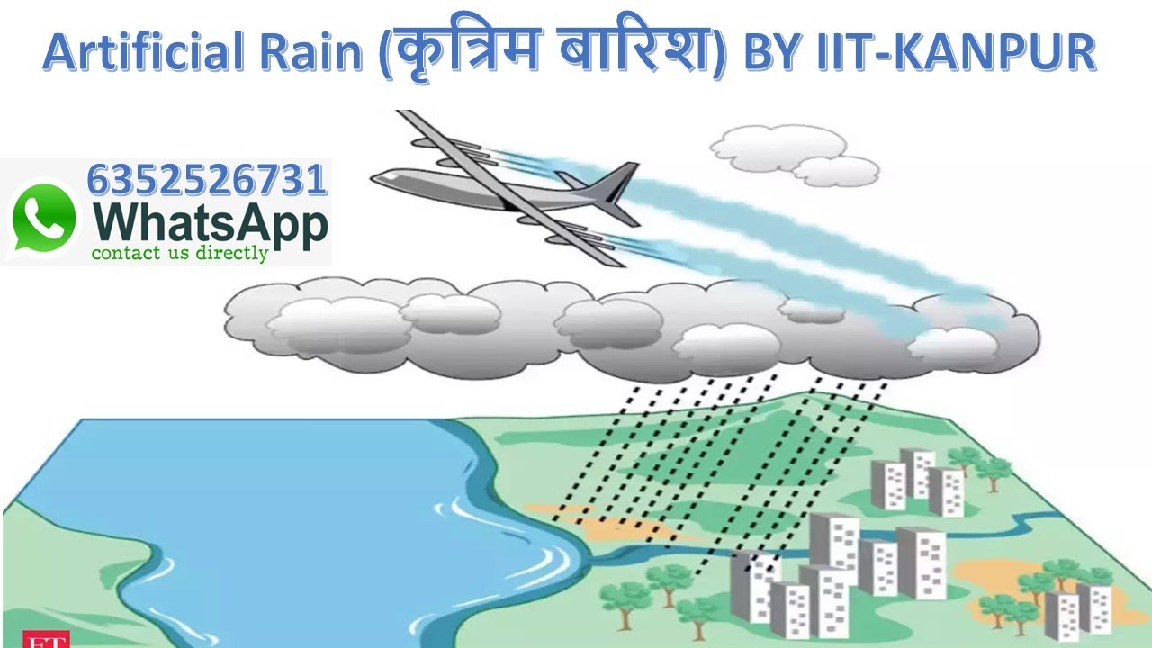 Artificial Rain||IIT-K conducts artificial rain test through cloud ...