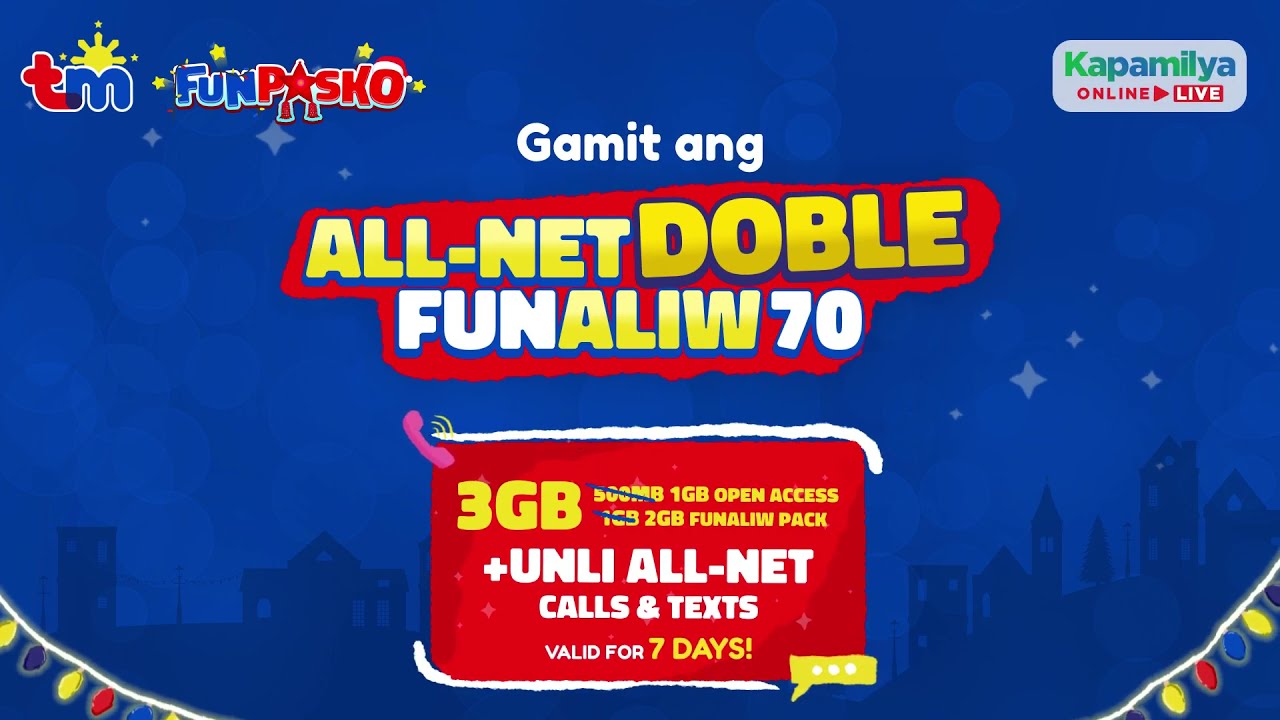 TM All-Net FunAliw 70 Online Ad Q4 2021 15s (FPJ's Ang Probinsyano on ...