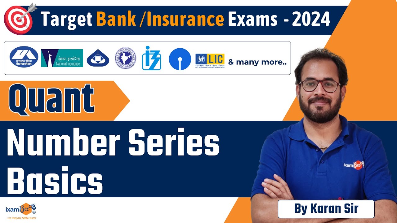 Target Bank + Insurance 2024 Exams || Quant || Number Series Basics ...