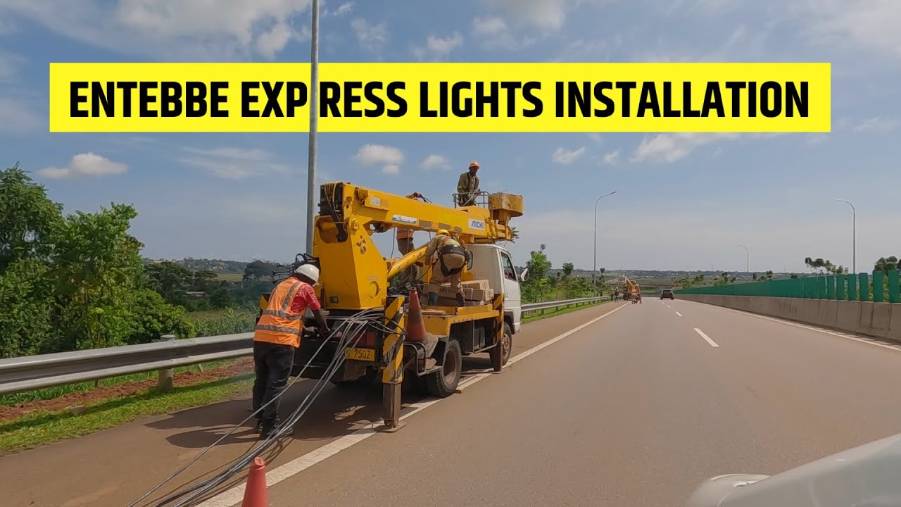 Finally Entebbe Express Highway Secured with Security Lights, Bye To ...