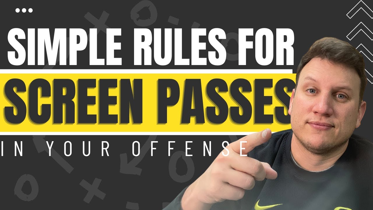 Simple Screen Passes in Football & Blocking Rules - YouTube