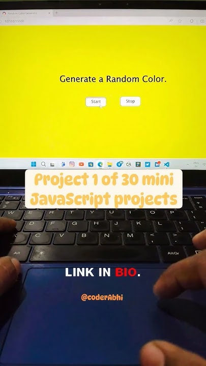 project 1 of 30 mini JavaScript projects - YouTube