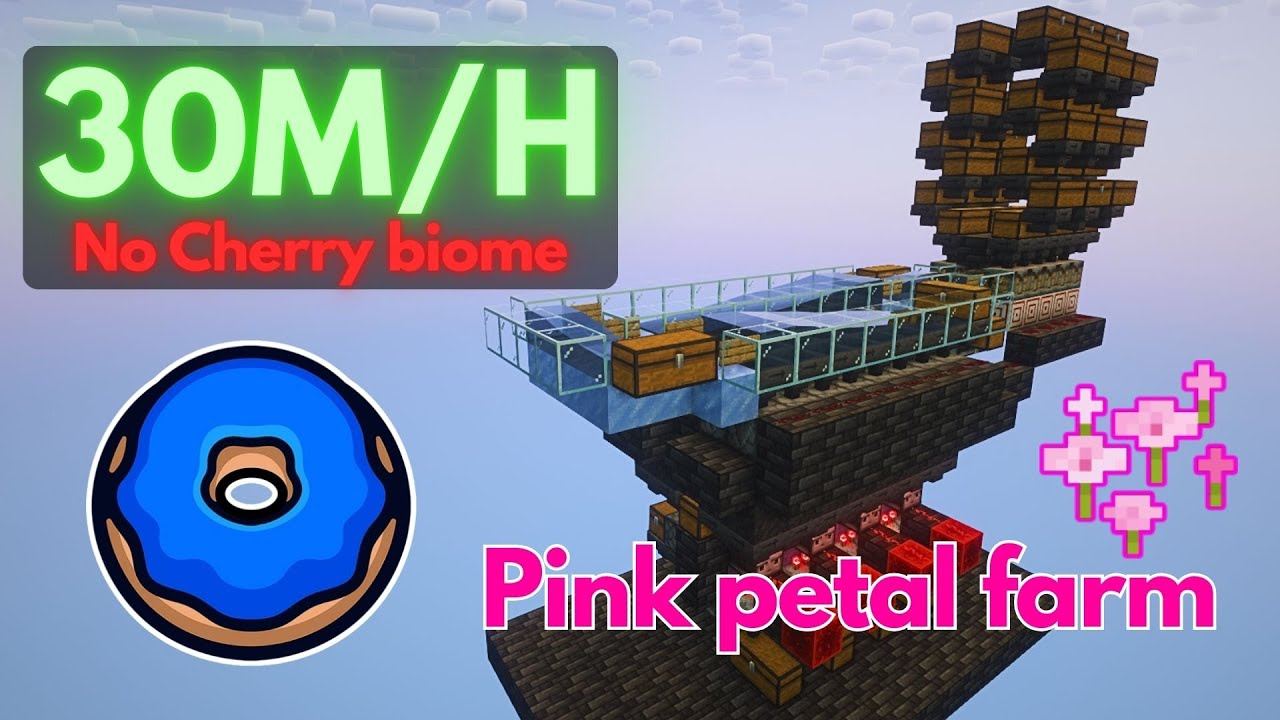New BEST META Pink Petal Farm 30M/H Tutorial In #donutsmp - YouTube