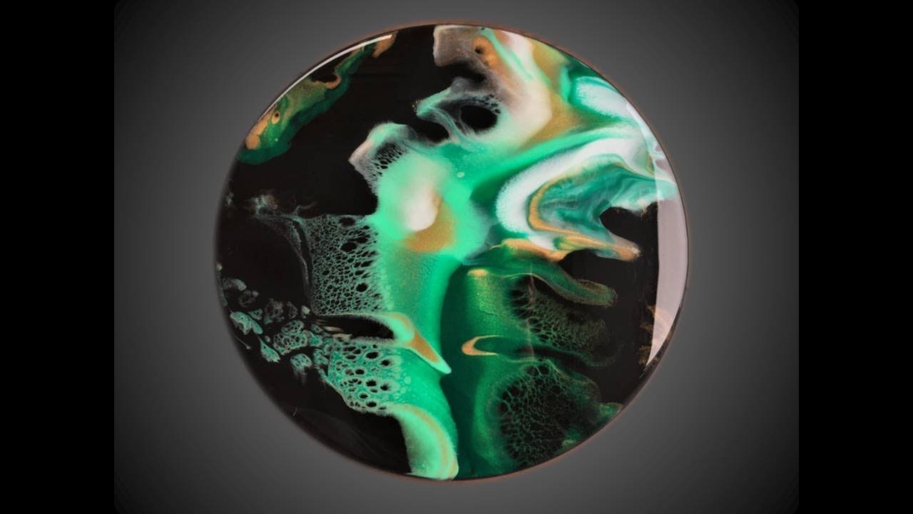 237. Resin pour on a MDF board - Resinart - Swipe Technique - YouTube