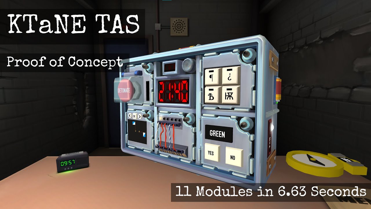 Keep Talking and Nobody Explodes Tool Assisted Speedrun (KTaNE TAS) Proof of Concept (11 in 6.63 ...