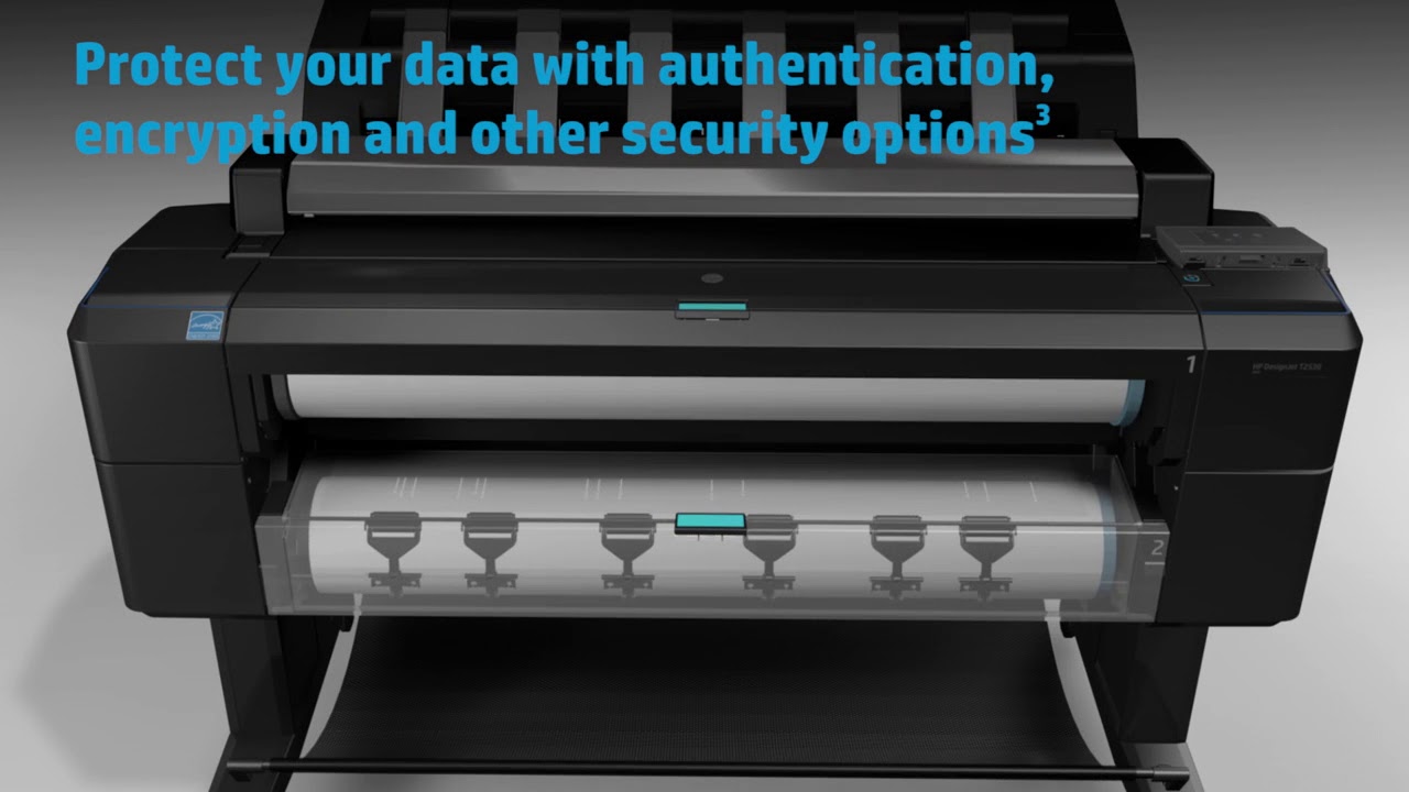 HP DesignJet T2530 - YouTube