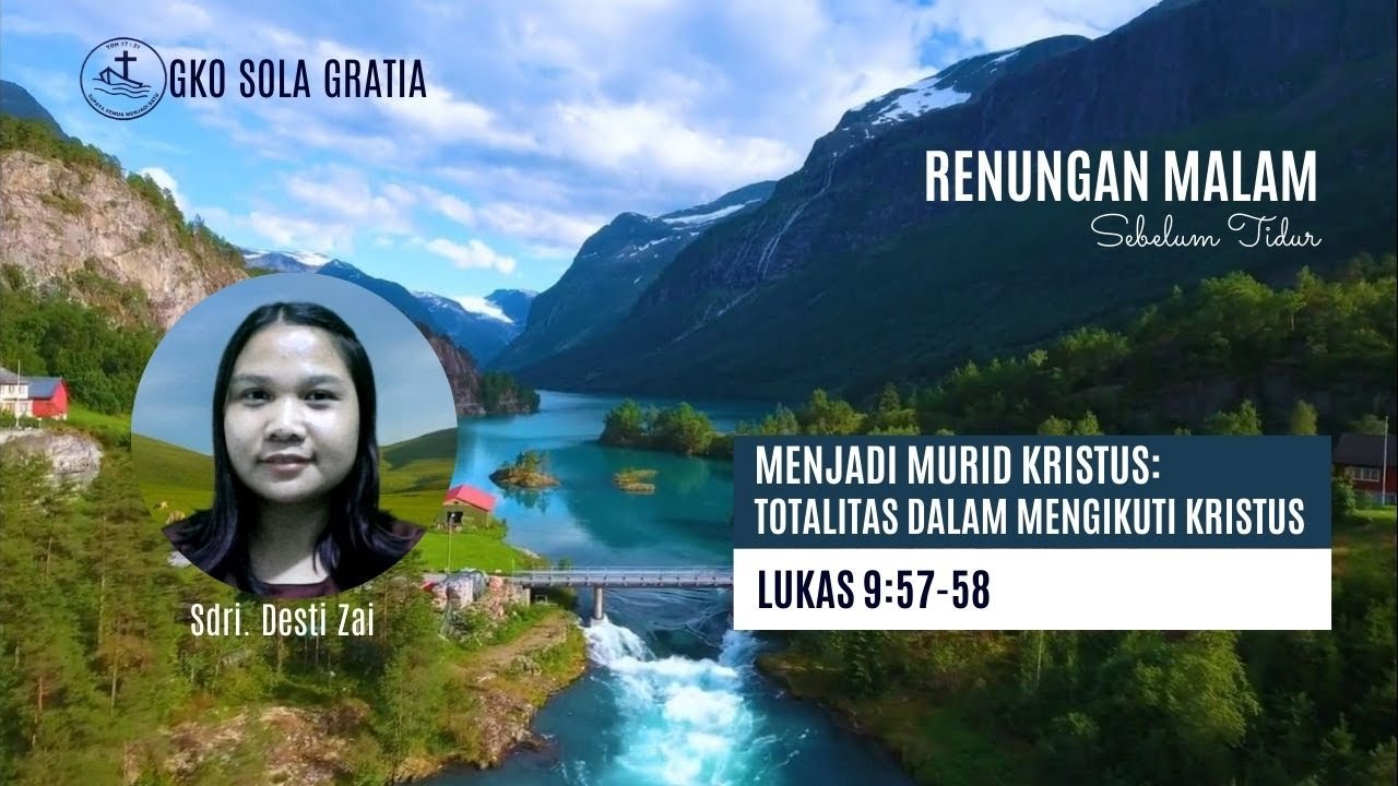 RENUNGAN MALAM SEBELUM TIDUR : MENJADI MURID KRISTUS : TOTALITAS DLM ...