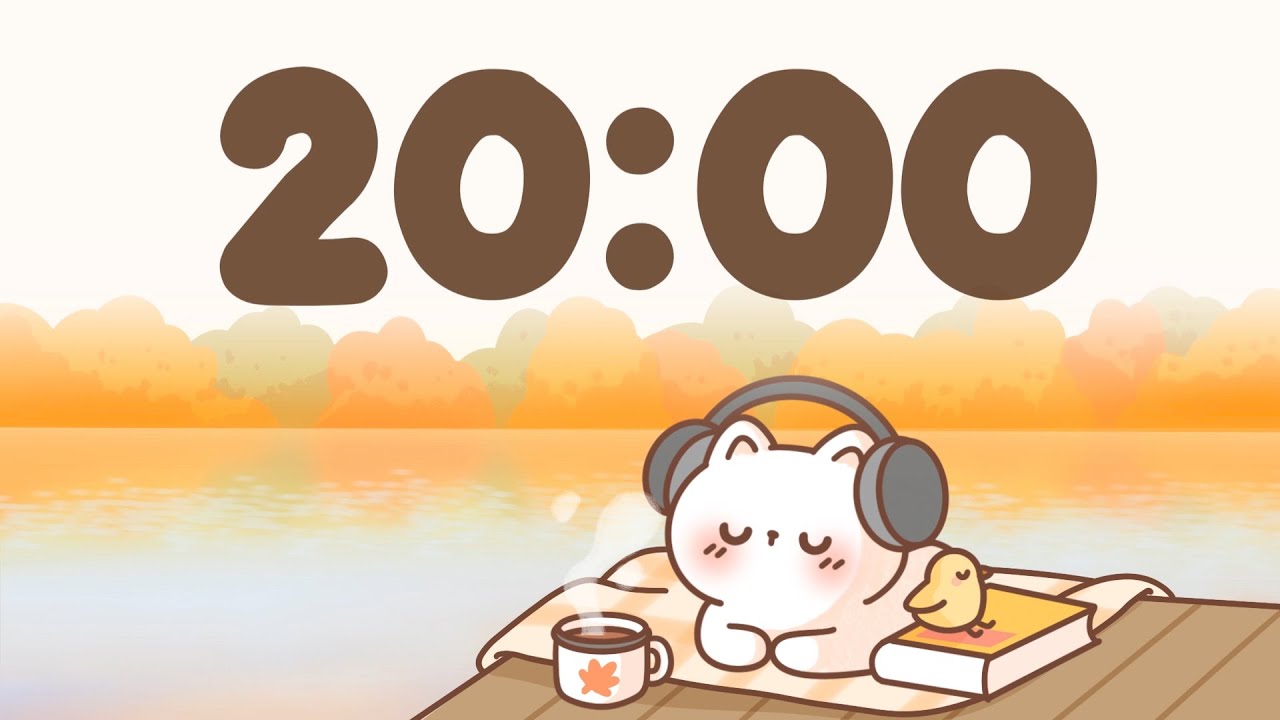 20 Minute Timer for classroom 🧡 Autumn Study music - YouTube