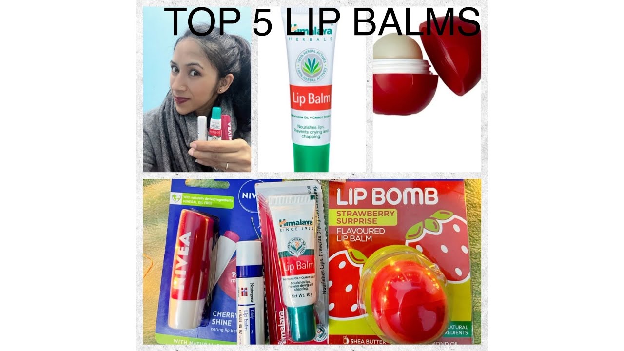 Top 5 lip balms starting with ₹37 only|lip #balms#video#fashion||Parul ...