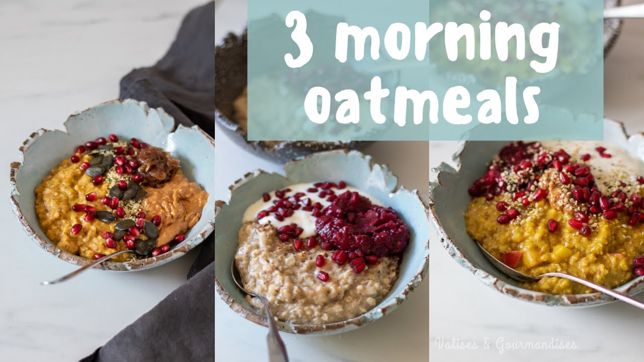 3 easy oatmeal recipes - cheap & healthy comforting breakfast - YouTube