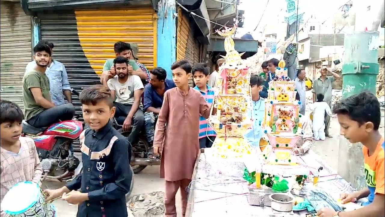 KARACHI TAZIA | USMANABAD TAZIA | LALA TAZIA | LANGAR KHAYA 10 MUHARRAM ...