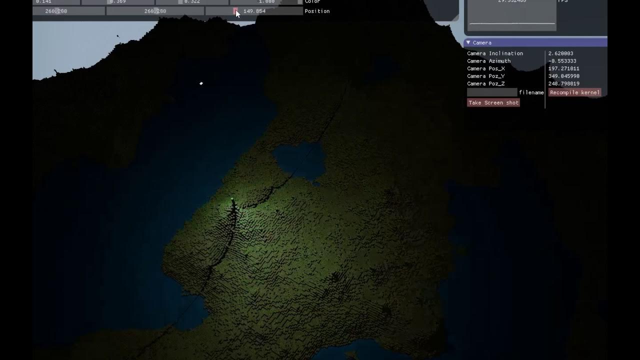 Voxel Raycaster Demo 2 : Electric Boogaloo - YouTube