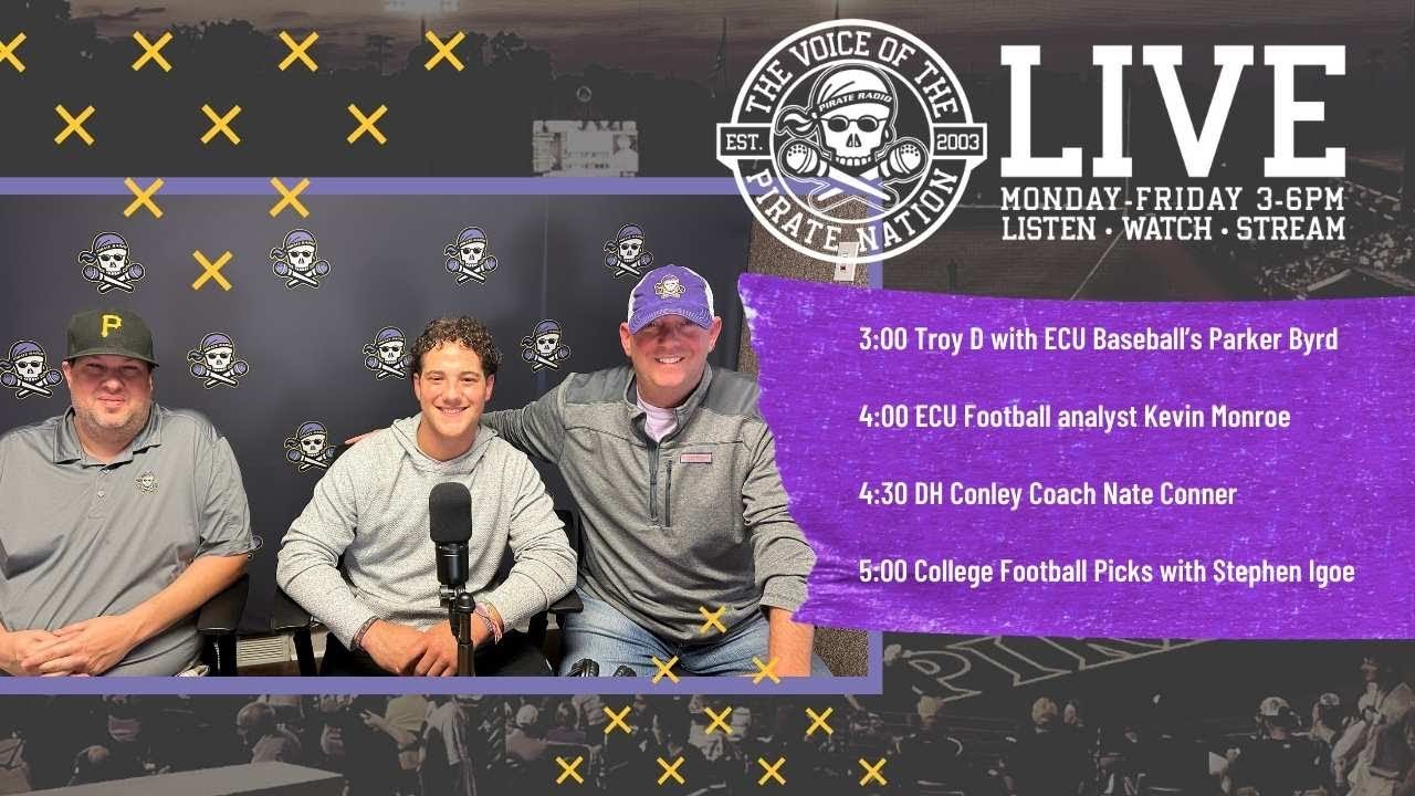 Pirate Radio LIVE 11-03-22 - Troy D, Parker Byrd, Kevin Monroe, Nate ...