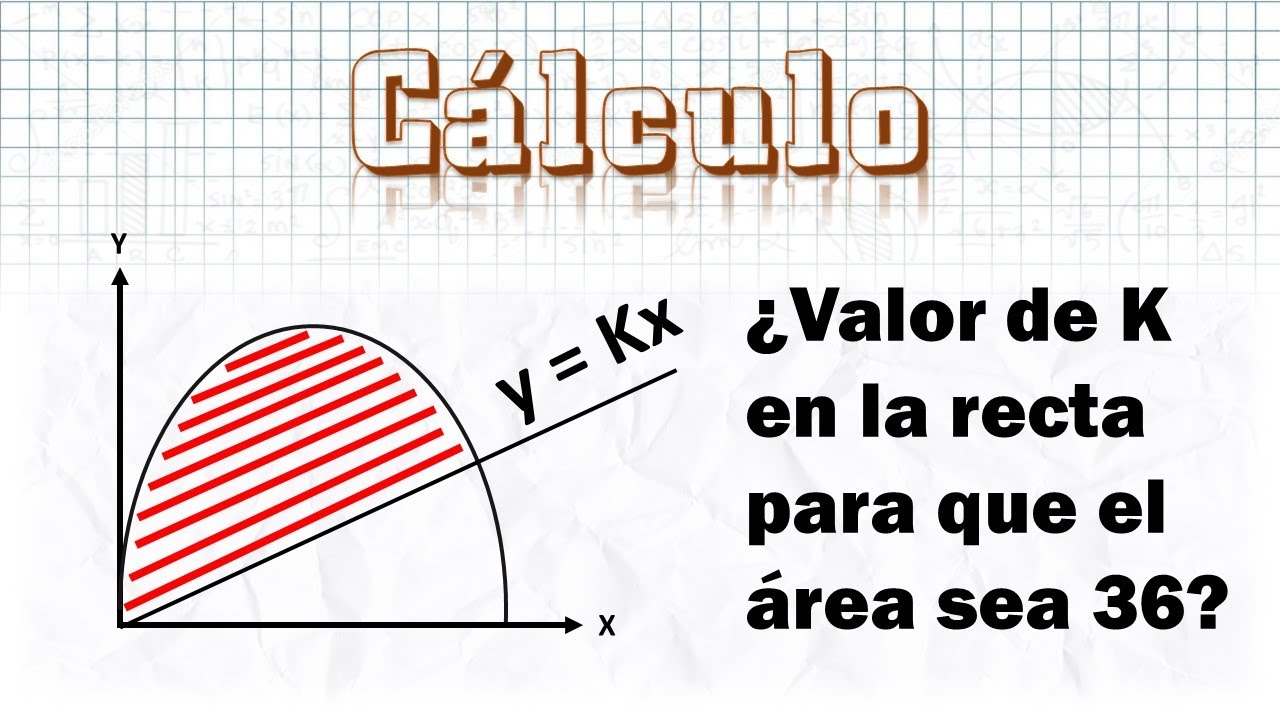 Calculo Integral: Determinar el valor de k tal que la integral definida ...