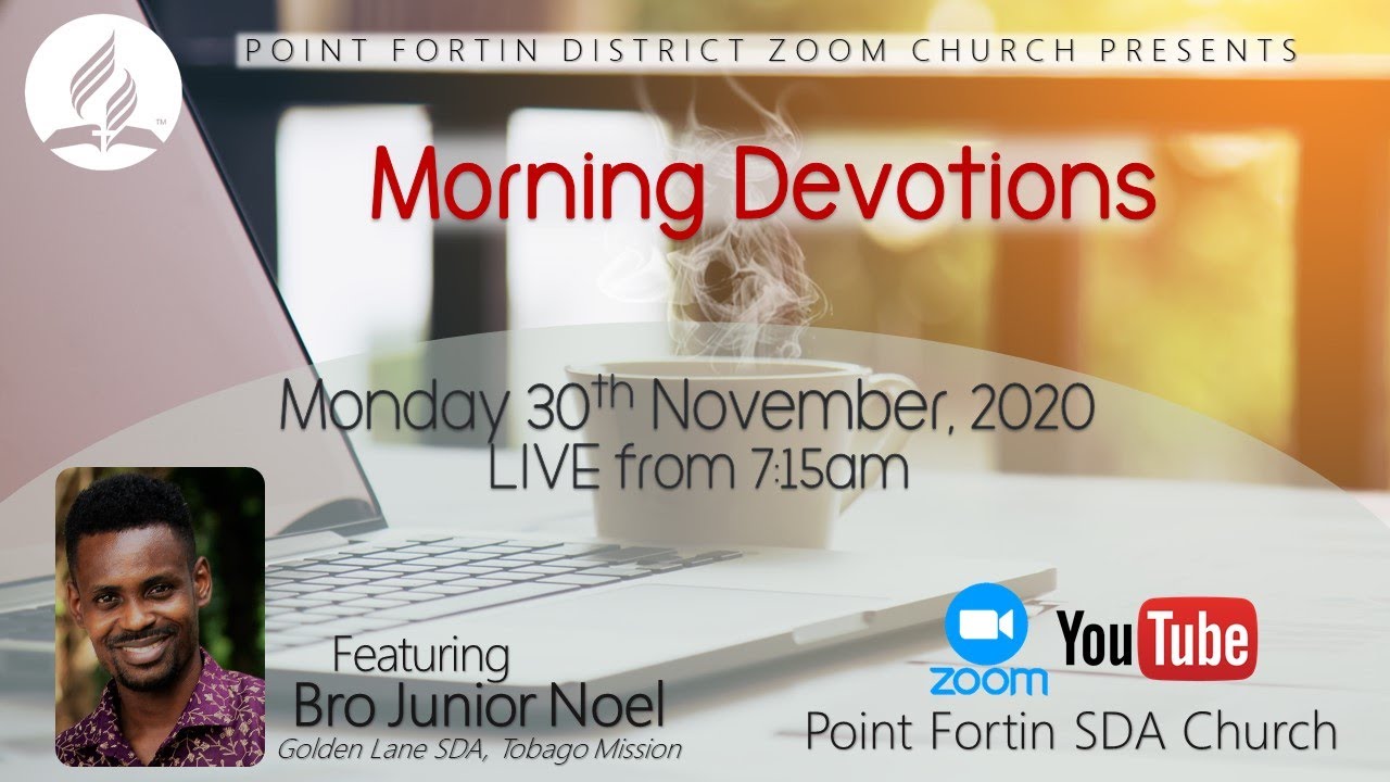 Monday Morning Devotion - 30th November, 2020 - YouTube