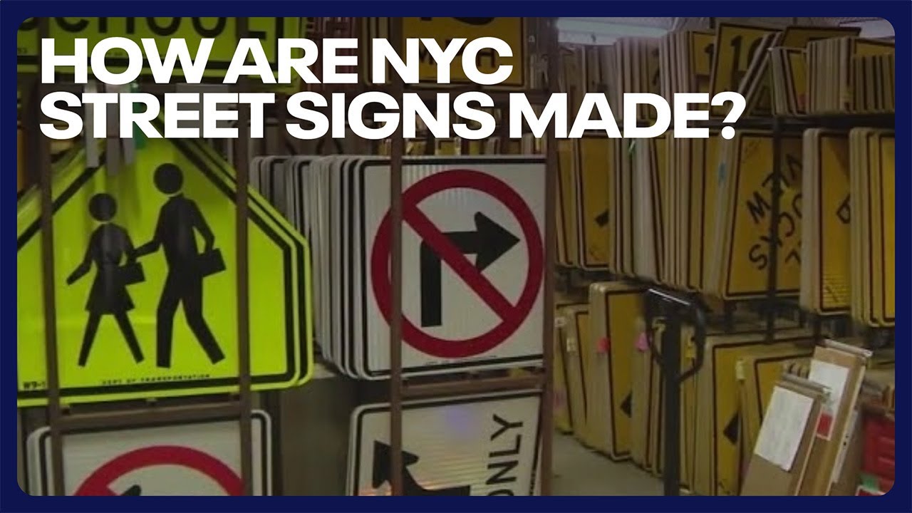 An inside look at how NYC street signs are made - YouTube