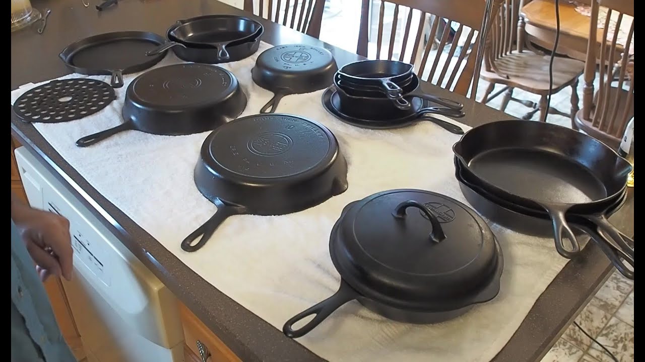 Cast iron collection 3. Pieces we use - YouTube