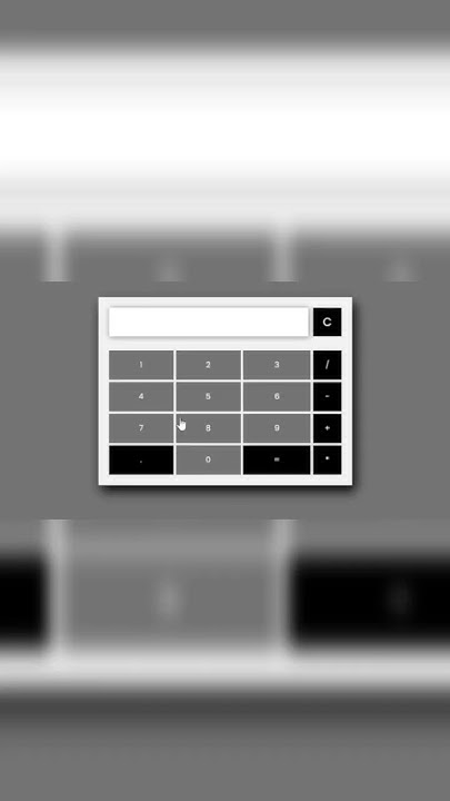 Calculator Made Using Html Css And Javascript Calculator Htmlcss Javascript Coding Shorts