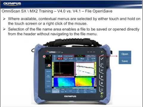 Benefits of new MXU V4 1 software for the OmniScan MX2 and OmniPC - YouTube