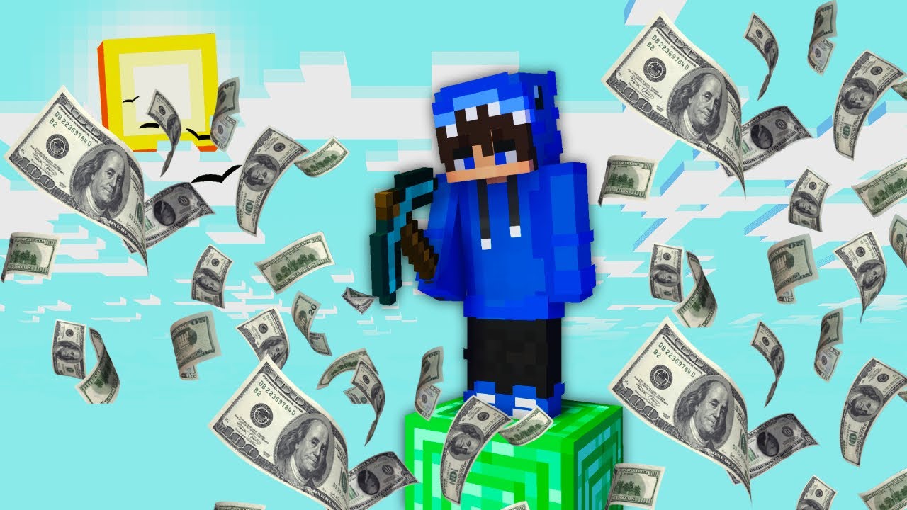 Minecraft But,Only One Money Block | RomXd02 - YouTube