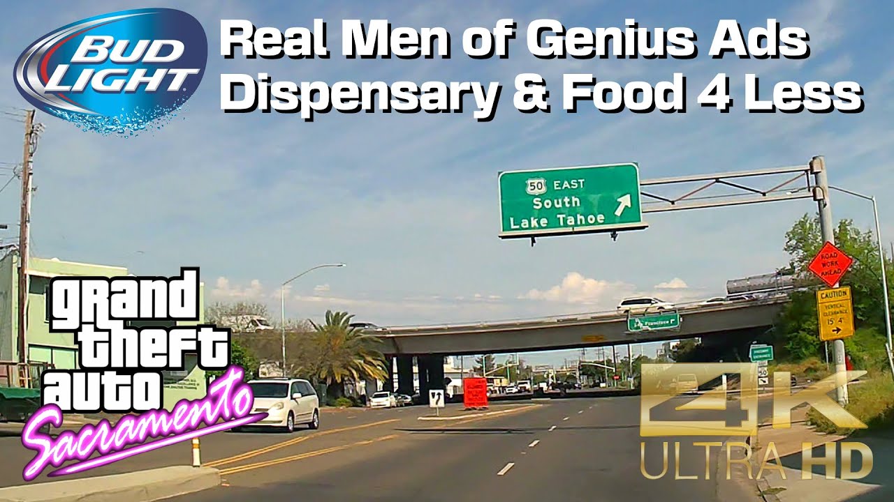 4k Dashcam: Driving Metro Sacramento with Bud Light Real Men of Genius ...