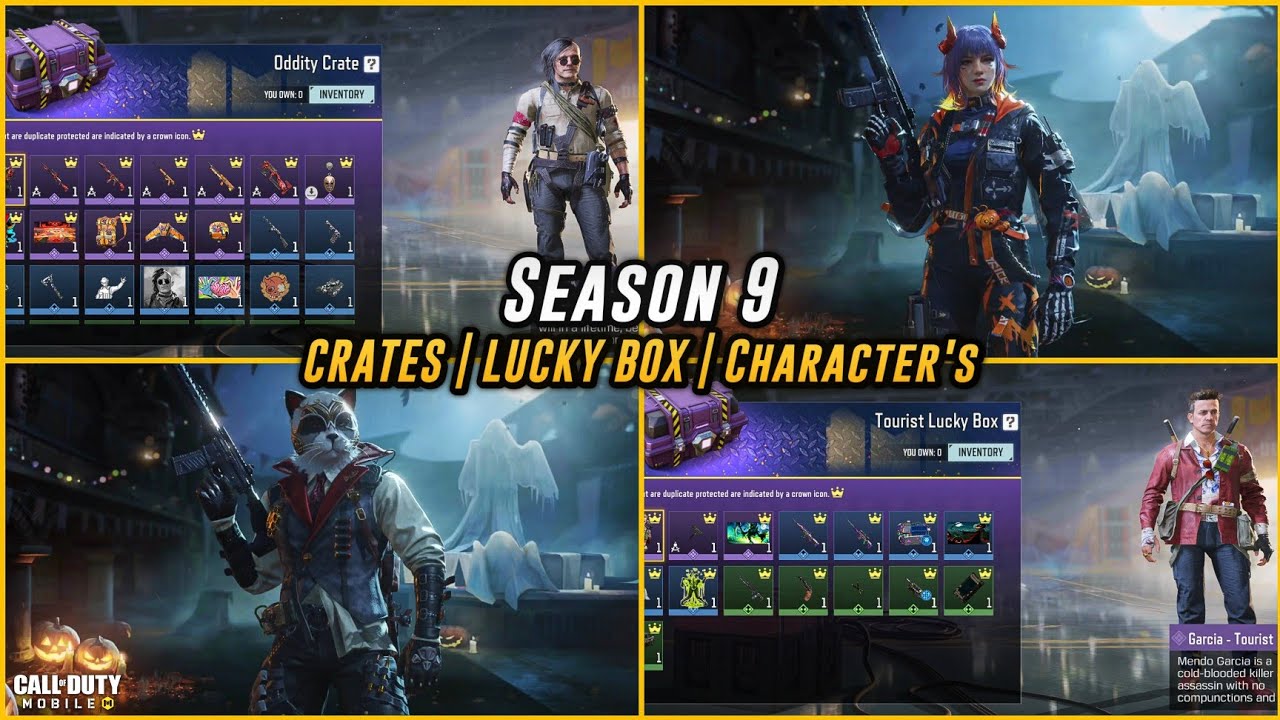 Season 9 Crates | Lucky Boxes | Characters Lobby View | COD MOBILE ...