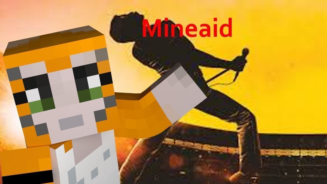 Mineaid- Queen's Live Aid In Minecraft - YouTube