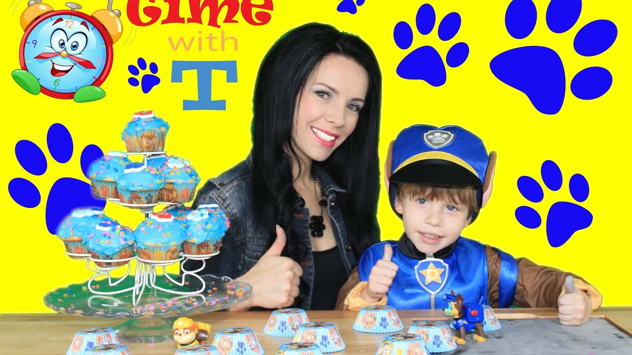 PAW PATROL CHASE CUPCAKES FOR KIDS Yummy Kids Review Surprise Fun - YouTube